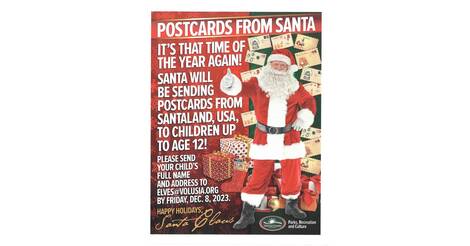 Postcards from Santa (11/13/2023) - News - New Smyrna Beach Housing ...