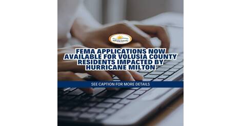 FEMA applications now available for Volusia County residents impacted ...